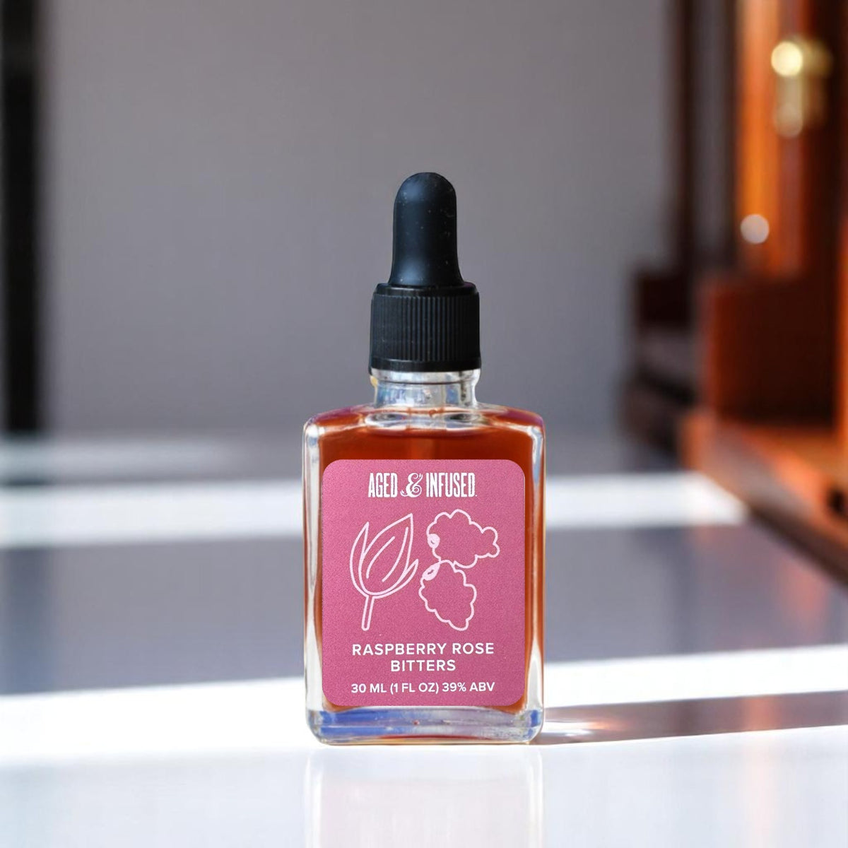 Raspberry Rose Cocktail Bitters – Aged & Infused